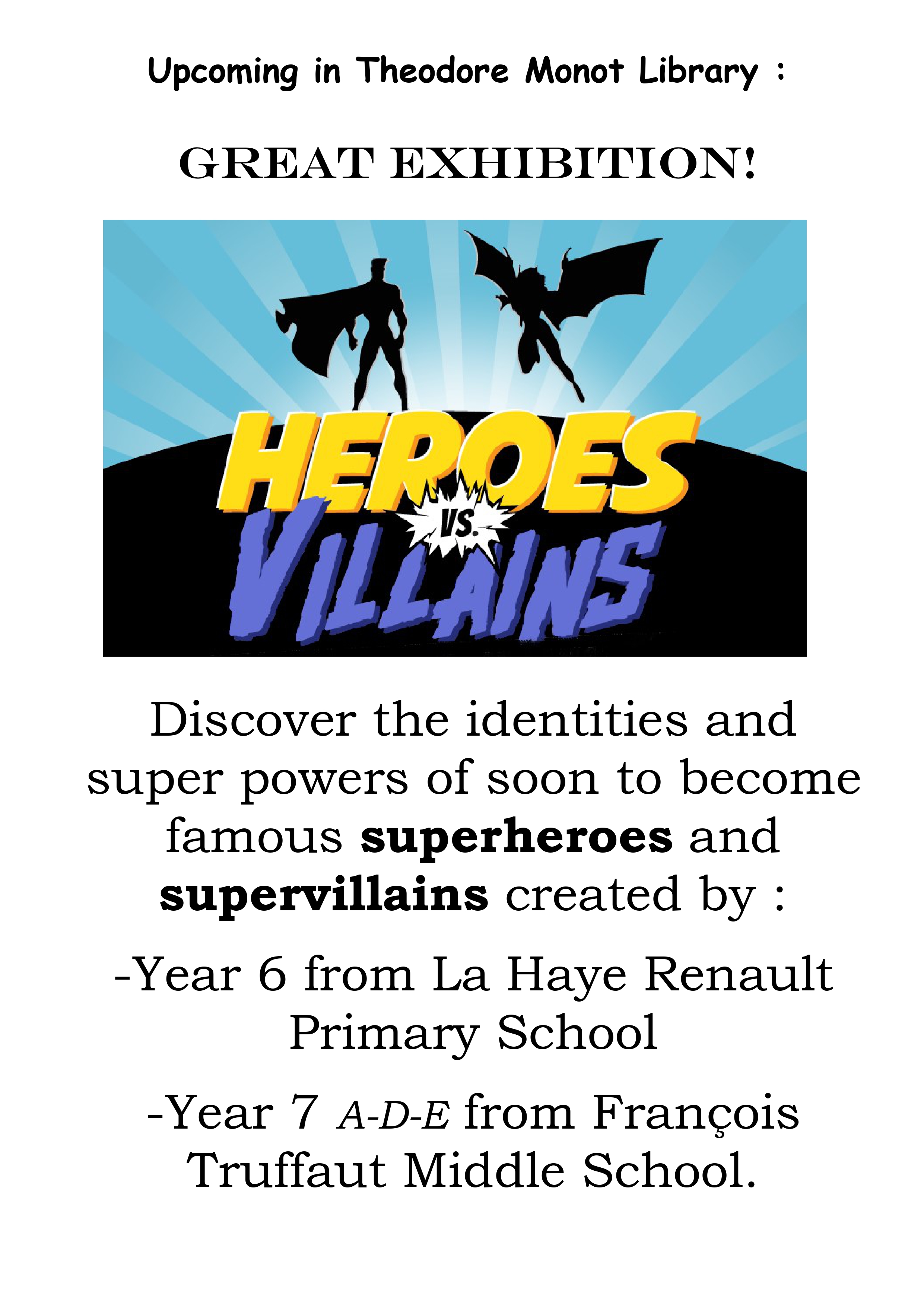 Super Heroes - Collège François Truffaut